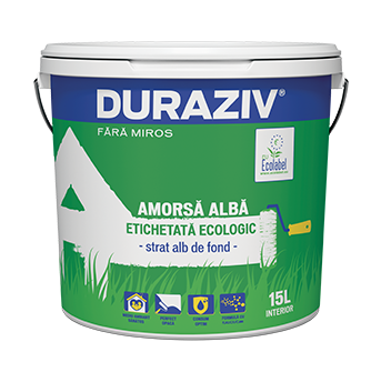 Cumpara DURAZIV Fără Miros Ecolabel cu Kauciuc®Amorsă albă- Primul strat 15L